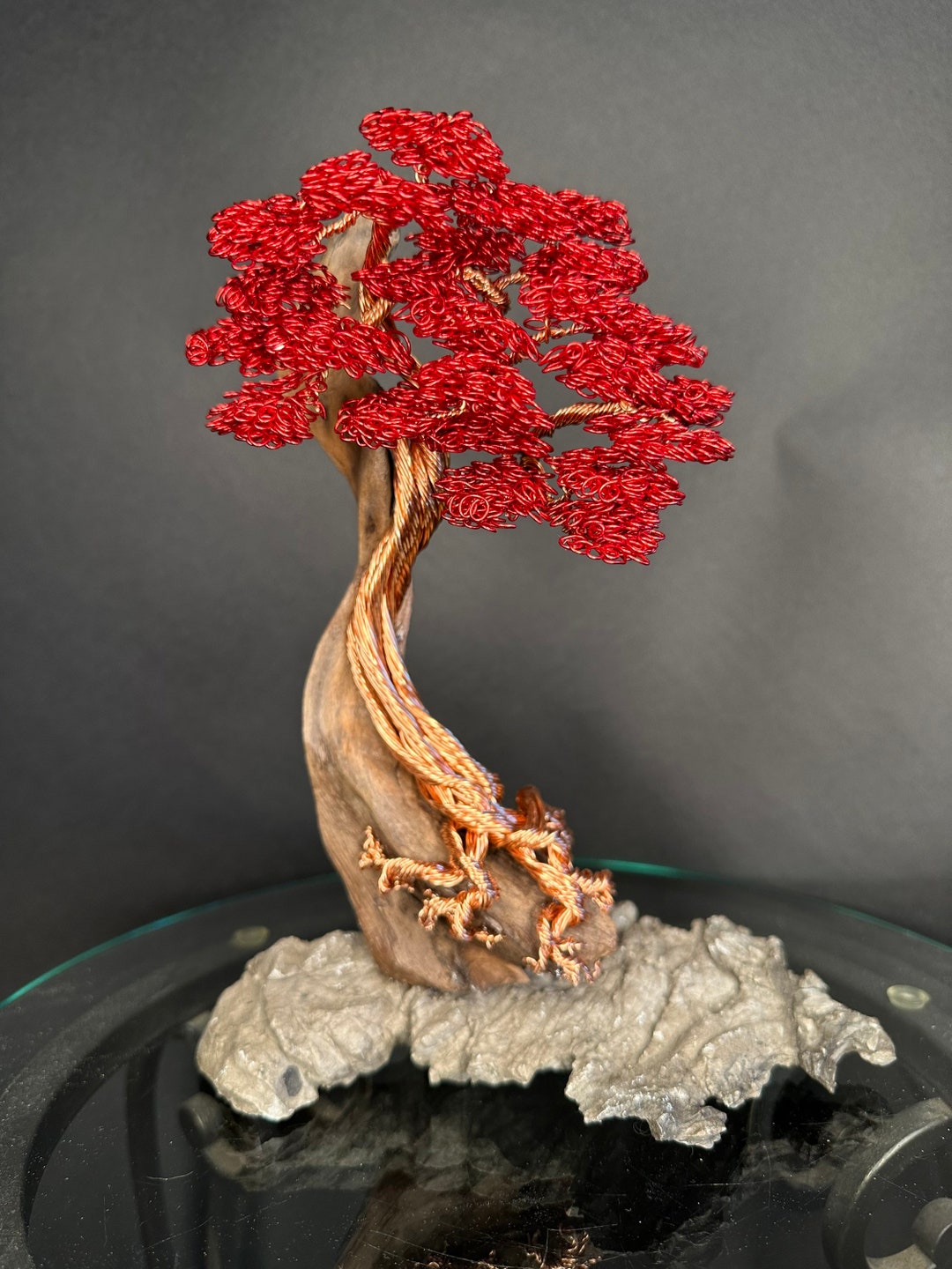 Wire Tree Sculpture Wire Bonsai Tree Handmade Wire Bonsai - Etsy