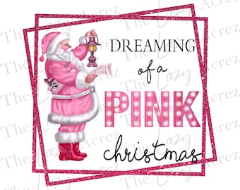 Pink Christmas Png | Etsy