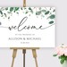 Eucalyptus Welcome Sign Template, Wedding Welcome Sign, Greenery ...