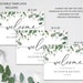 Eucalyptus Welcome Sign Template, Wedding Welcome Sign, Greenery ...