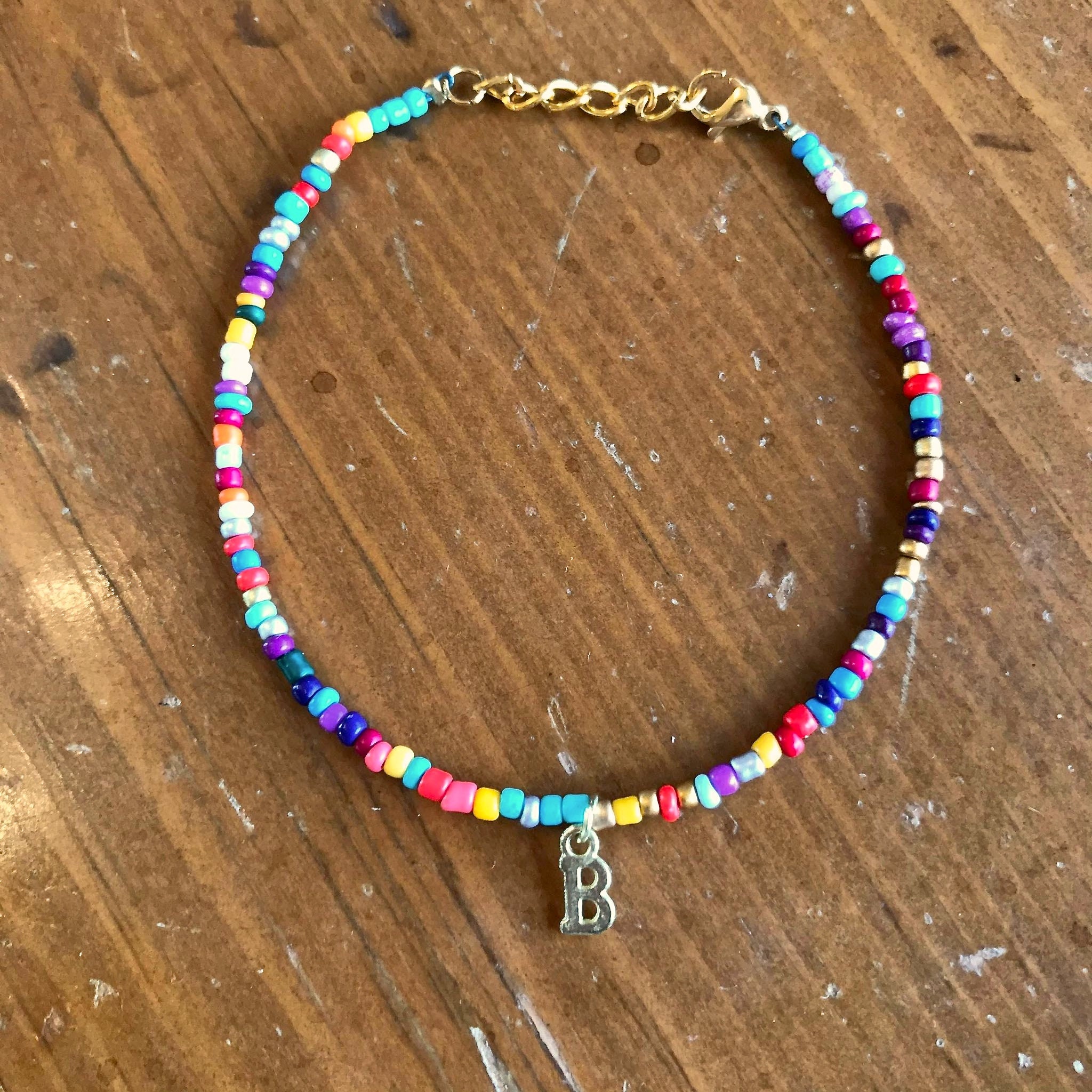 Custom Letter Bracelet | Personalized Bracelets | Letter Charm Bracelet ...