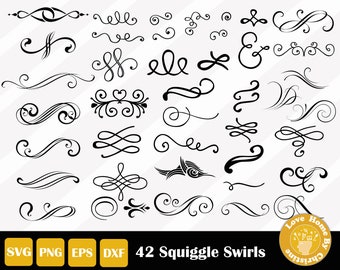 Squiggle Svg | Etsy