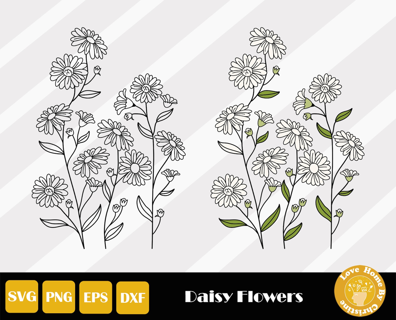 Daisy Svg Daisy Flower Svg Daisy Clipart Flowers Svg - Etsy UK