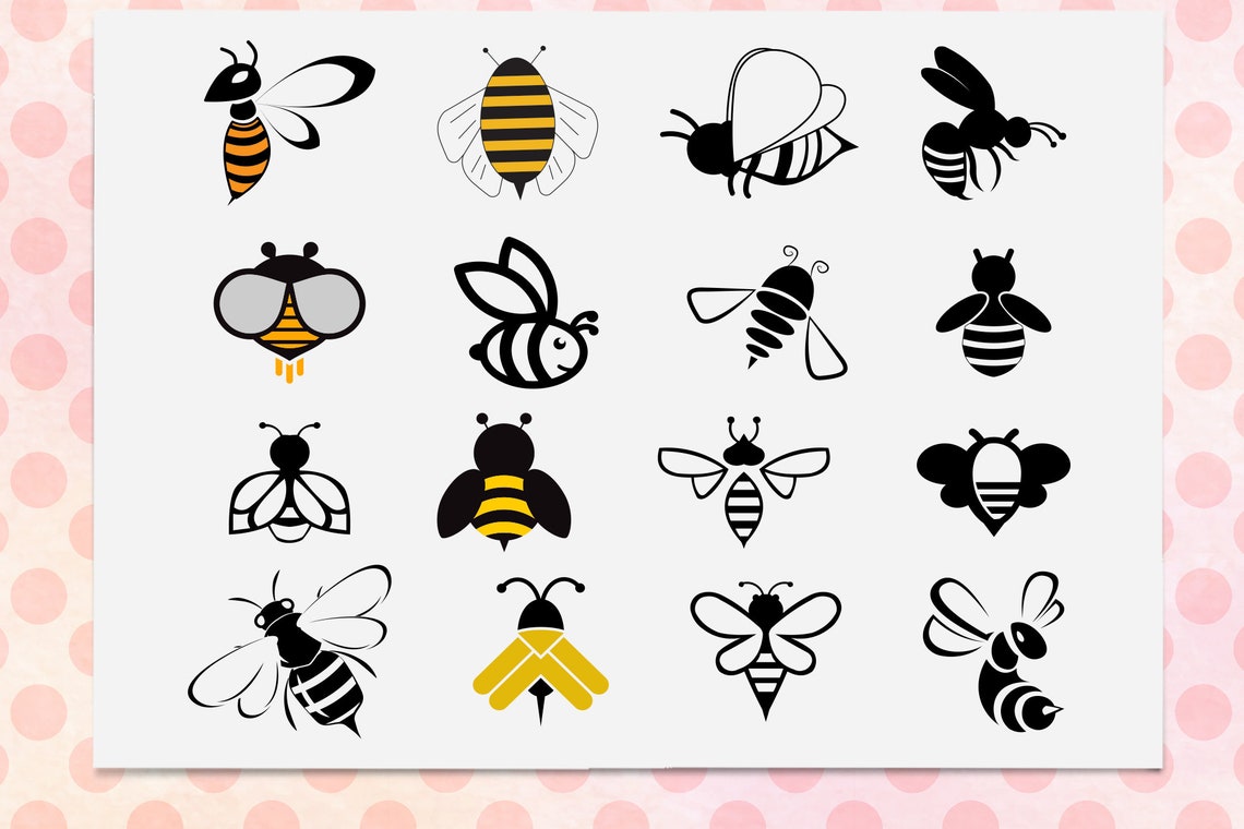 152 Bee Svg Bundle Floral Bee Svg Bumble Bee Svg Honey Bee - Etsy