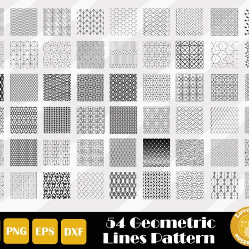 54 Geometric Seamless Patterns Svg Geometric Pattern Svg - Etsy