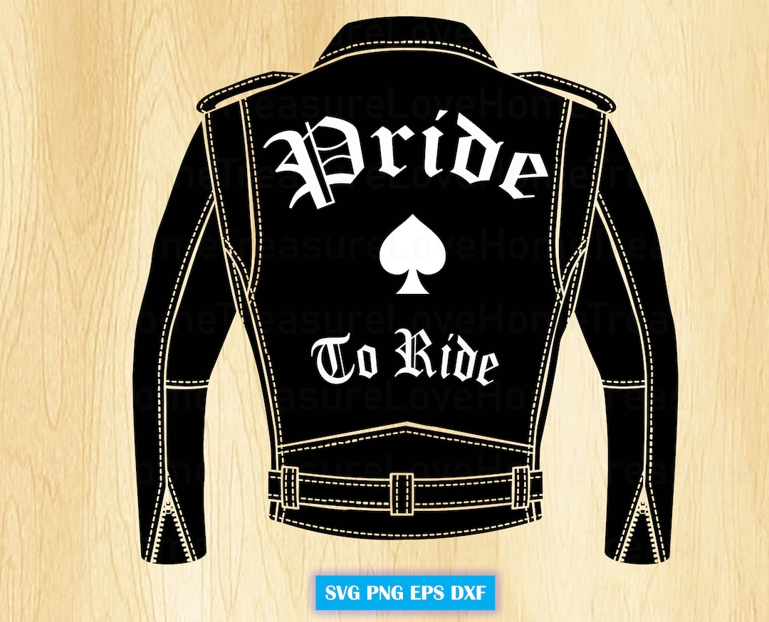 Leather Jacket Motorcycle Biker Coat SVG PNG EPS Files for Cricut ...