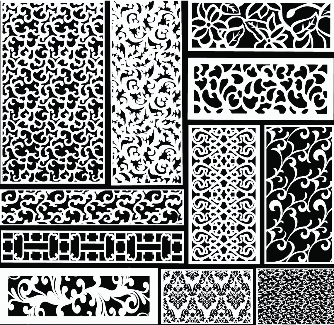 79 Decorative Panel SVG for Cricut Silhouette Files Laser - Etsy India