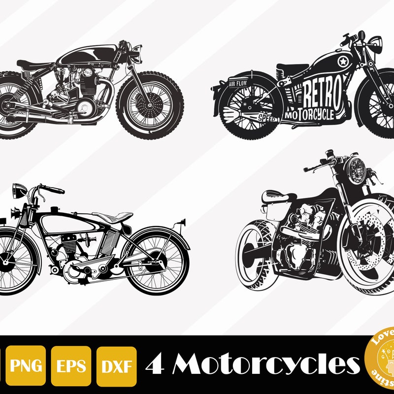 Motorcycle Svg - Etsy