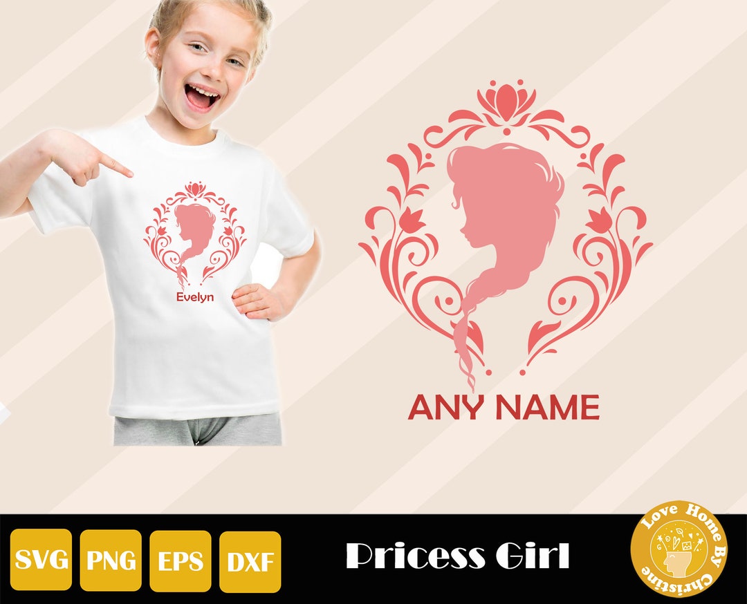 Princess Girl SVG Clipart, Birthday Tiara Cut File (instant Download ...