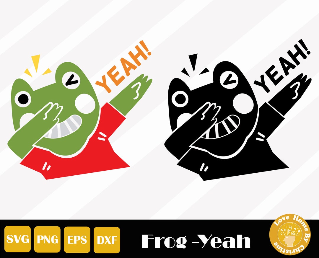Frog Svg, Yeah Svg, Funny Clipart, Frog Vector, Yeah Clipart, Funny ...