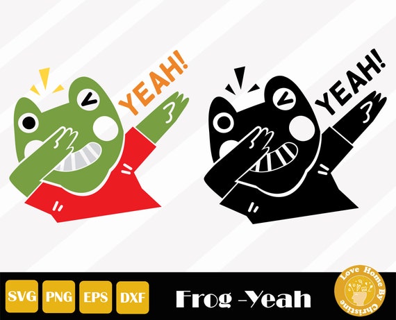 Frog Svg Yeah Svg Funny Clipart Frog Vector Yeah Clipart - Etsy
