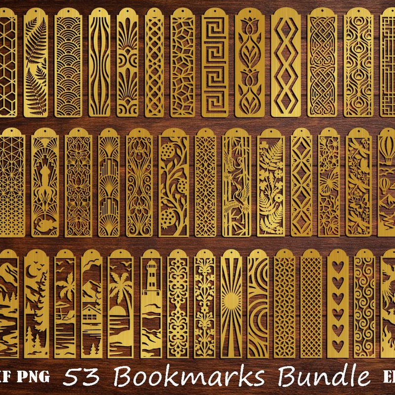 Nature Wood Bookmarks - Etsy