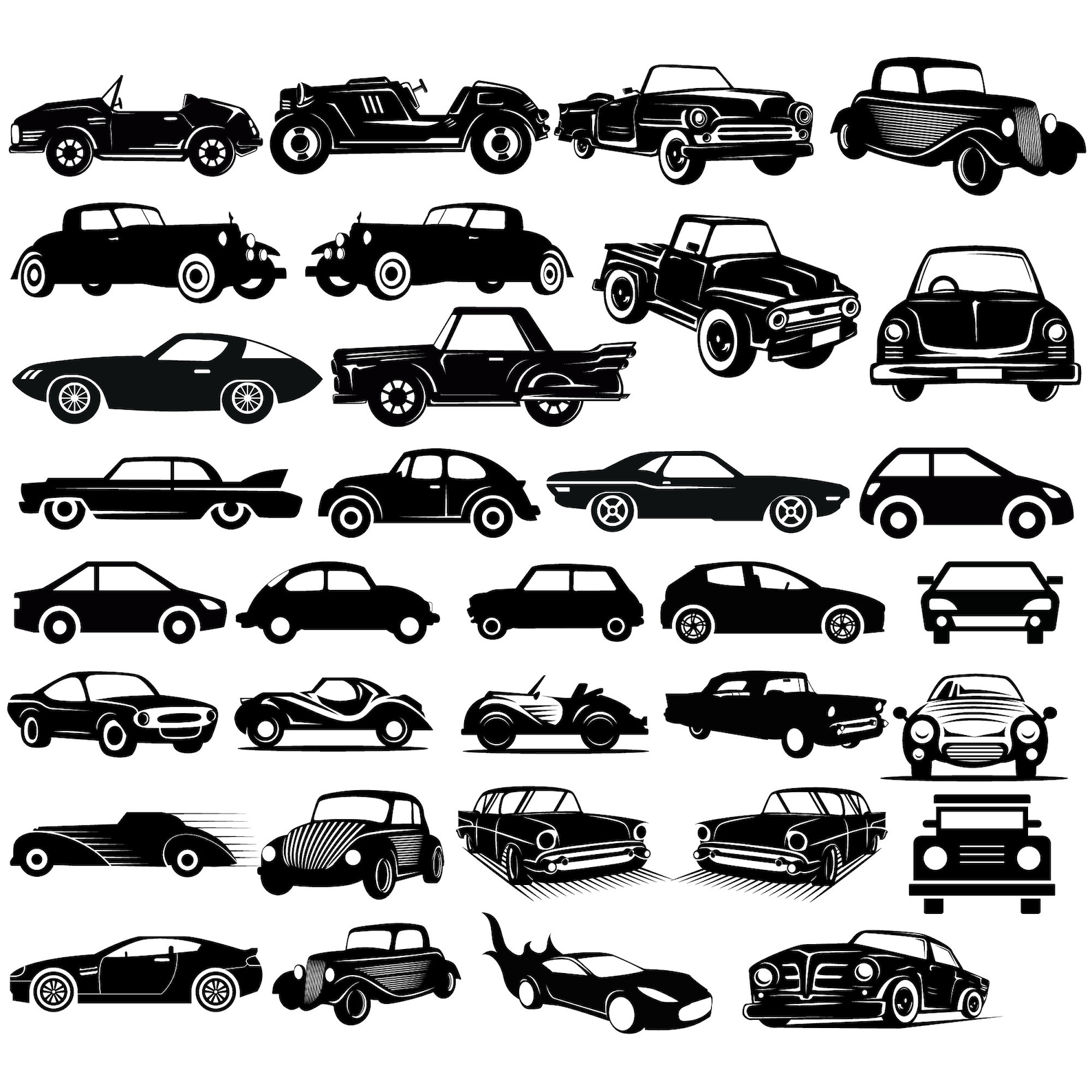33 Vintage Car Classic Car SVG Files for Cricut Silhouette - Etsy