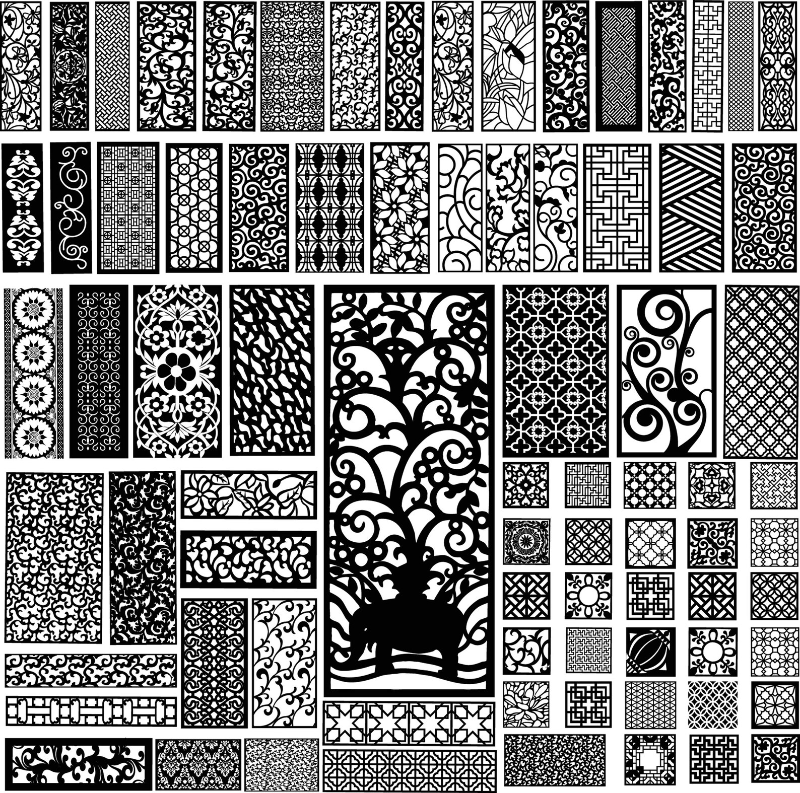 79 Decorative Panel SVG for Cricut Silhouette Files Laser - Etsy