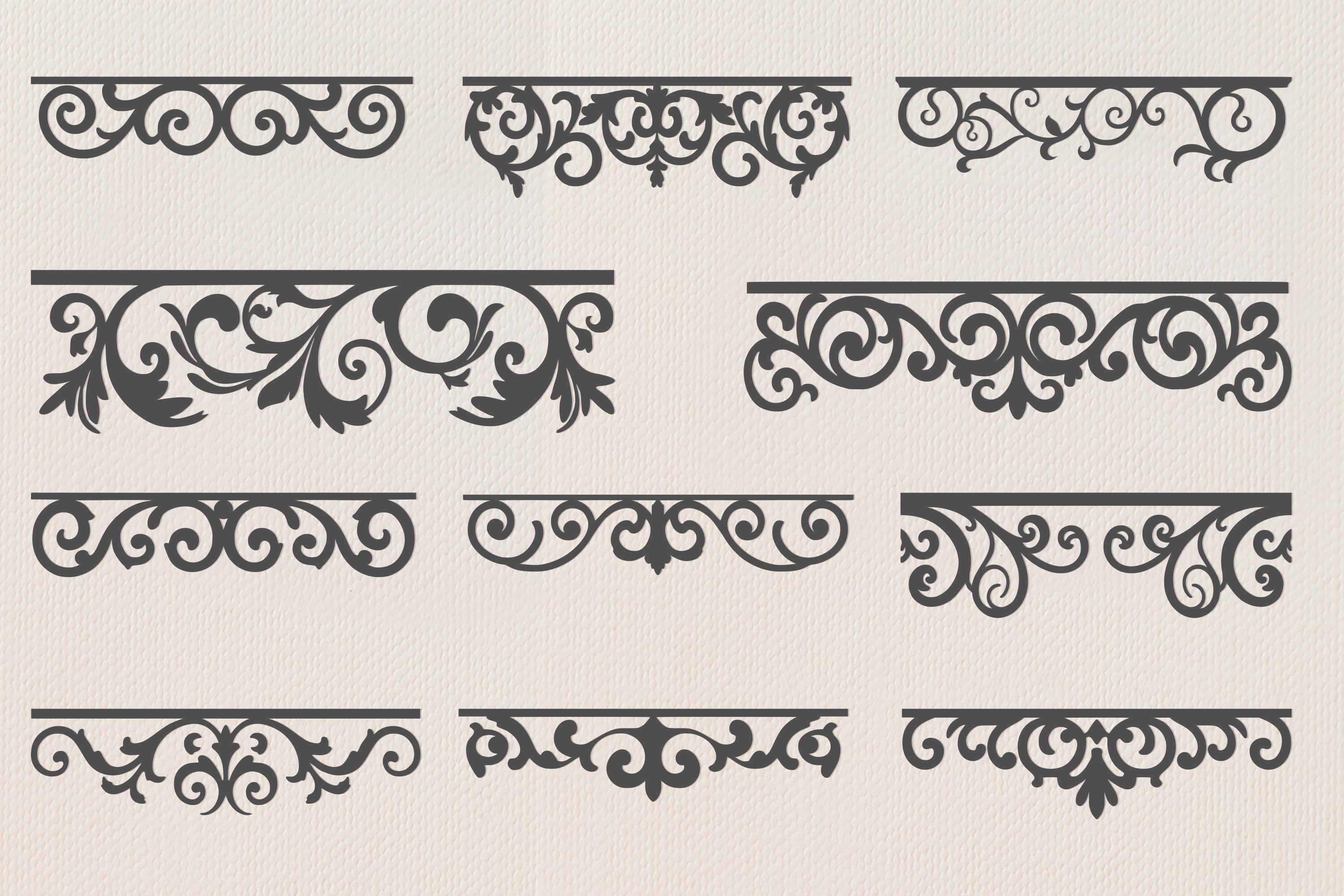 Acanthus Svg, Page Flourish Svg, Text Dividers Svg, Flourish Cut File ...
