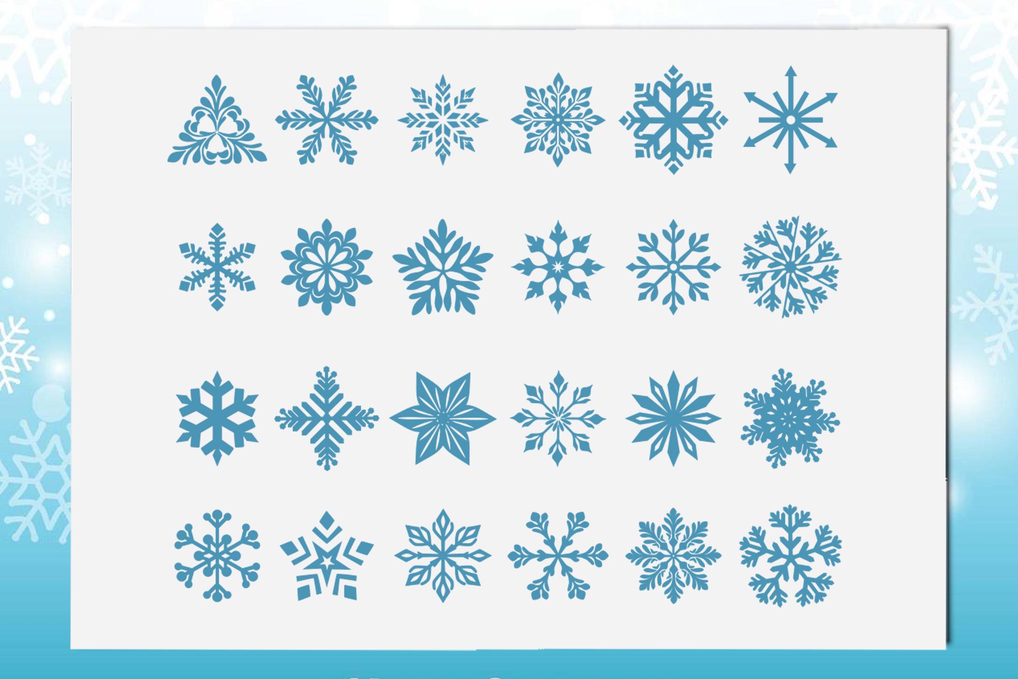 Snowflake Clipart, Snowflake Cut File, Snowflake Laser File, Laser Cut ...