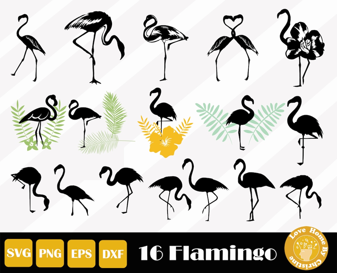 16 Flamingo Svg, Flamingo Clip Art, Flamingo Cut Files for for Cricut ...