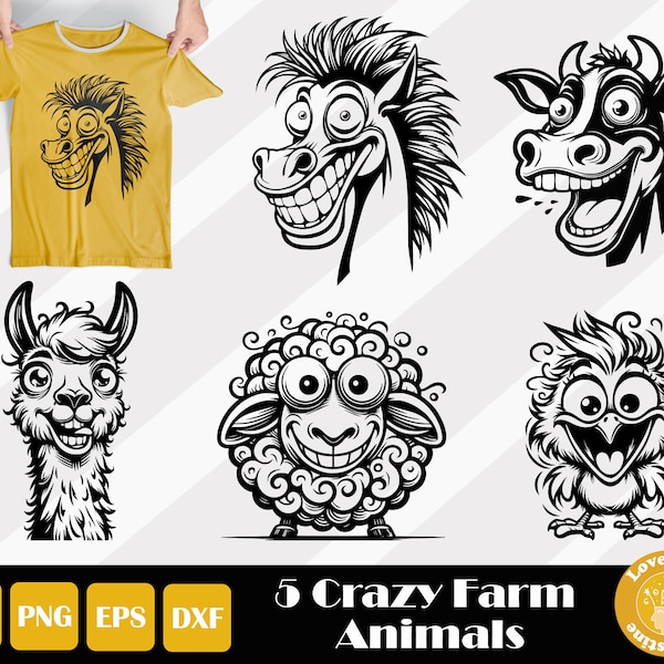 Funny Animal Svg - Etsy Australia