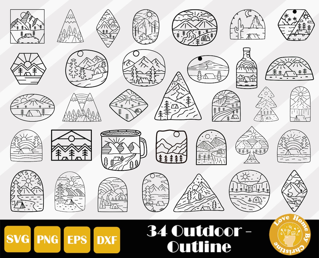 Outdoor Svg, Adventure Svg, Mountain Svg, Camp Life Svg, Hiking Svg ...