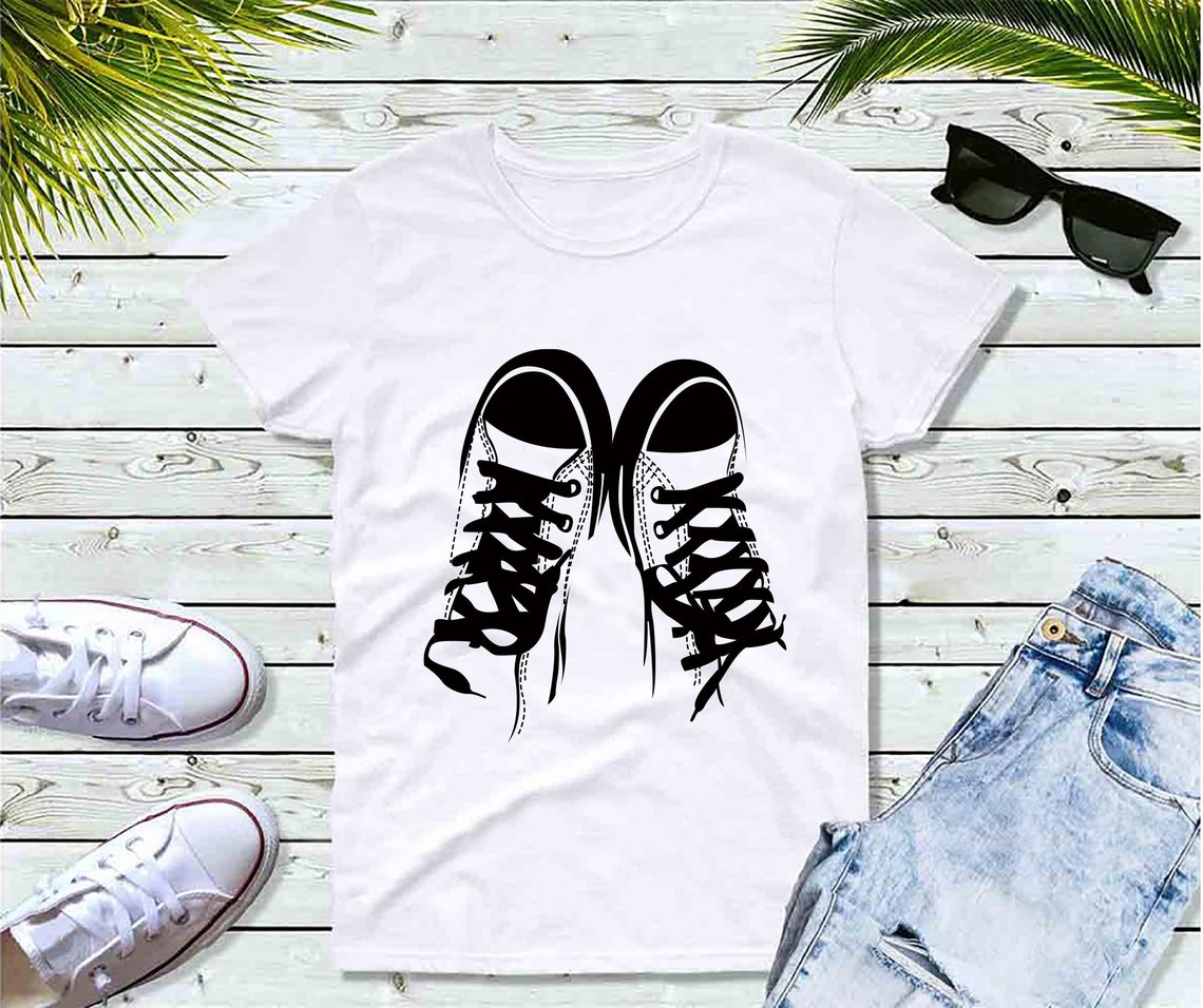 15 Sneaker Svg Shoes Svg Trainer Svg Converse Svg Footwear | Etsy