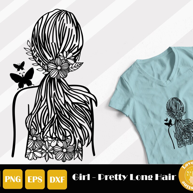 Pretty Girl Svg - Etsy