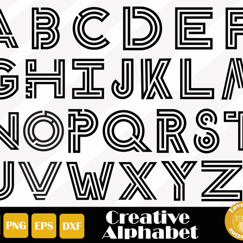 Alphabet Svg - Etsy