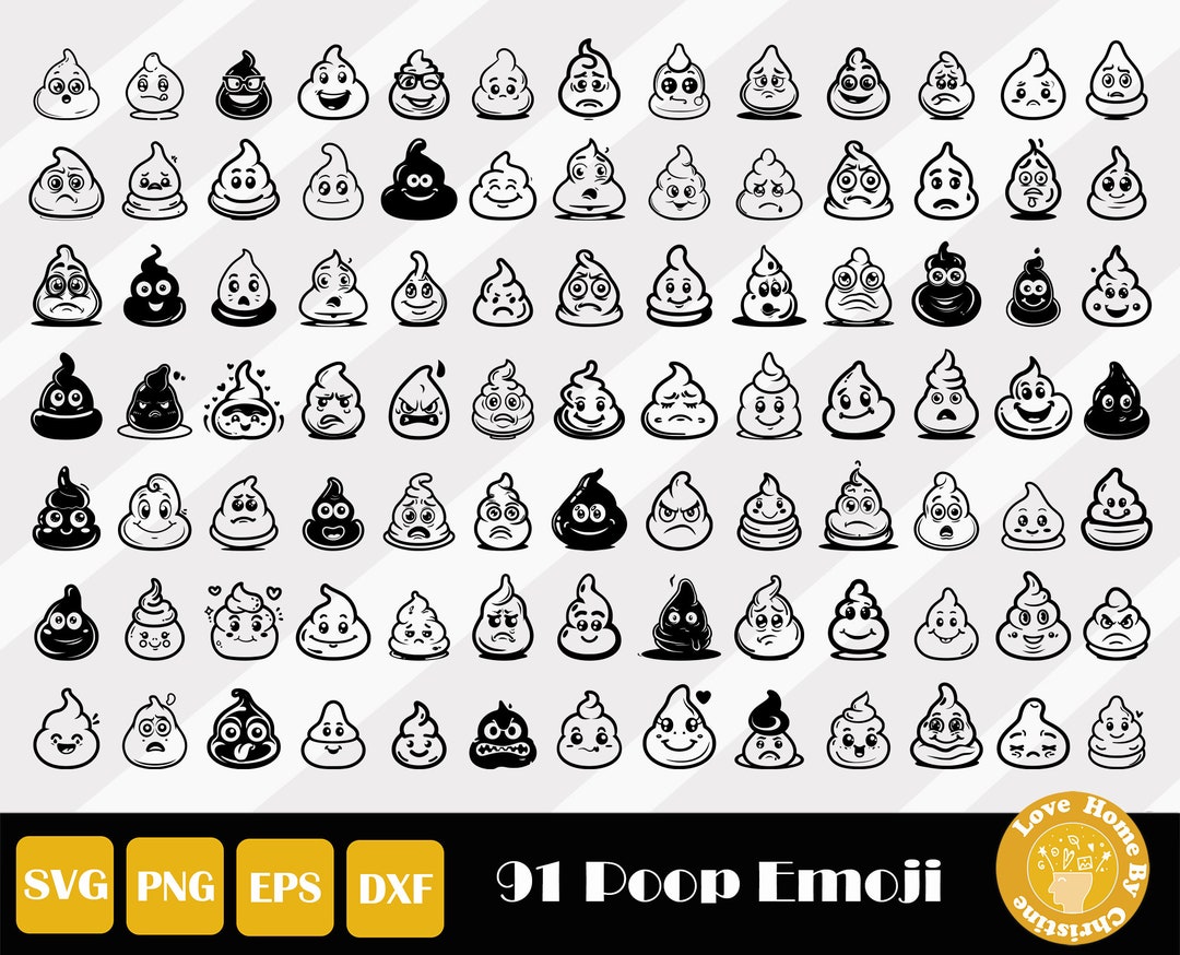 Poop Emoji Svg, Poop Svg, Emoji Svg, Poop Emoji Png, Funny Poop Svg ...