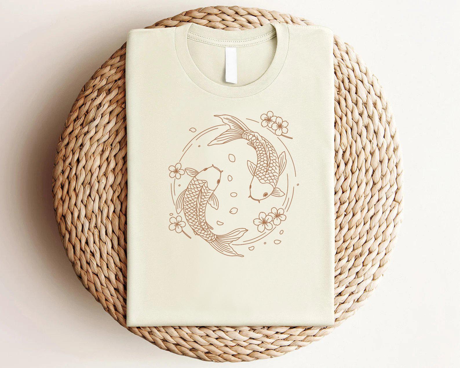 Aquarium Fish Svg, Japanese Tattoo Svg, Koi Carp Svg, Yin Yang Koi Fish ...