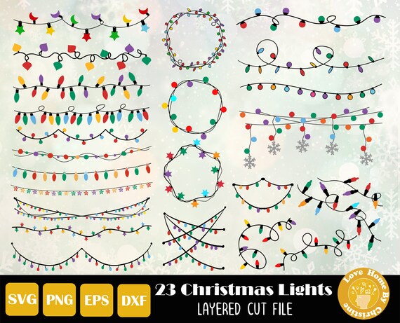 23 Holiday Light Svg Christmas Light Svg Christmas Lights - Etsy Australia