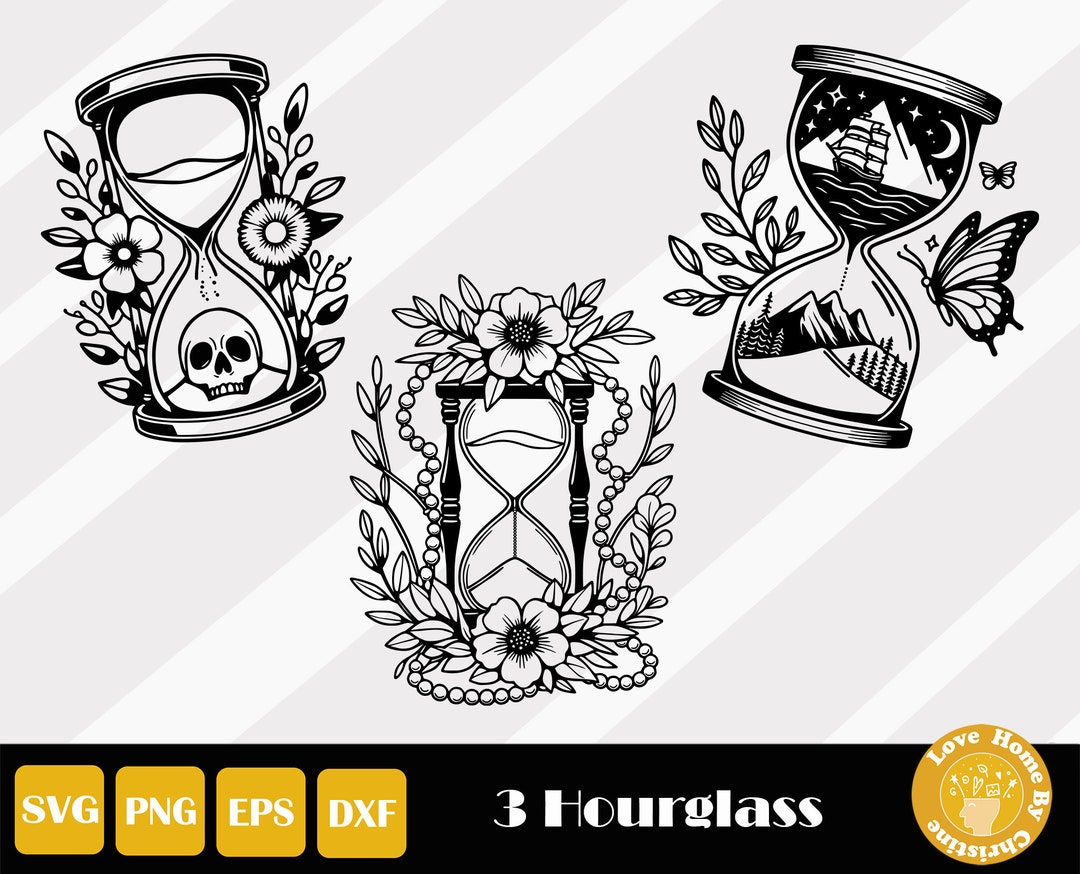 Hourglass Svg, Hourglass Cut File, Hourglass Design, Hourglass Clip Art ...