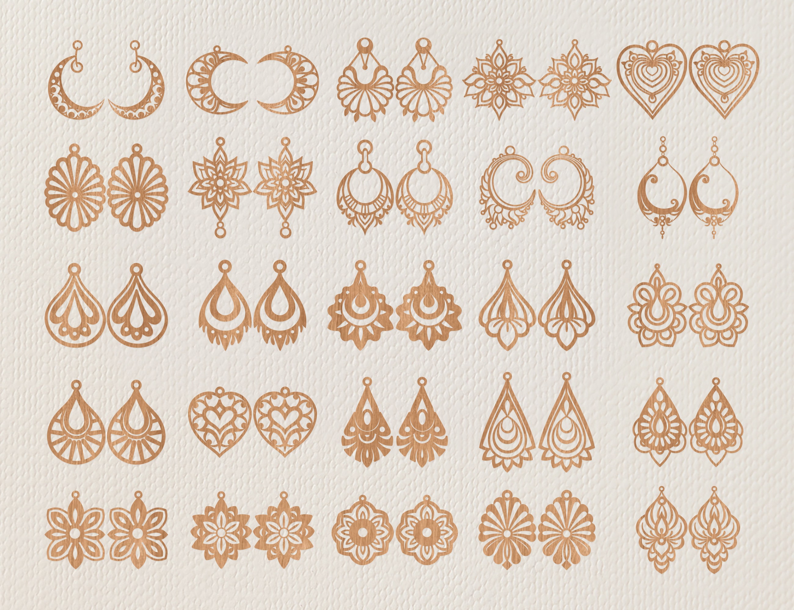 96 Earrings Svg, Earring Template Svg, Glowforge Earrings, Earring Cut ...