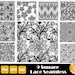 9 Square Lace Seamless Svg, Floral Lace Svg, Scrapbook Paper, Lace ...