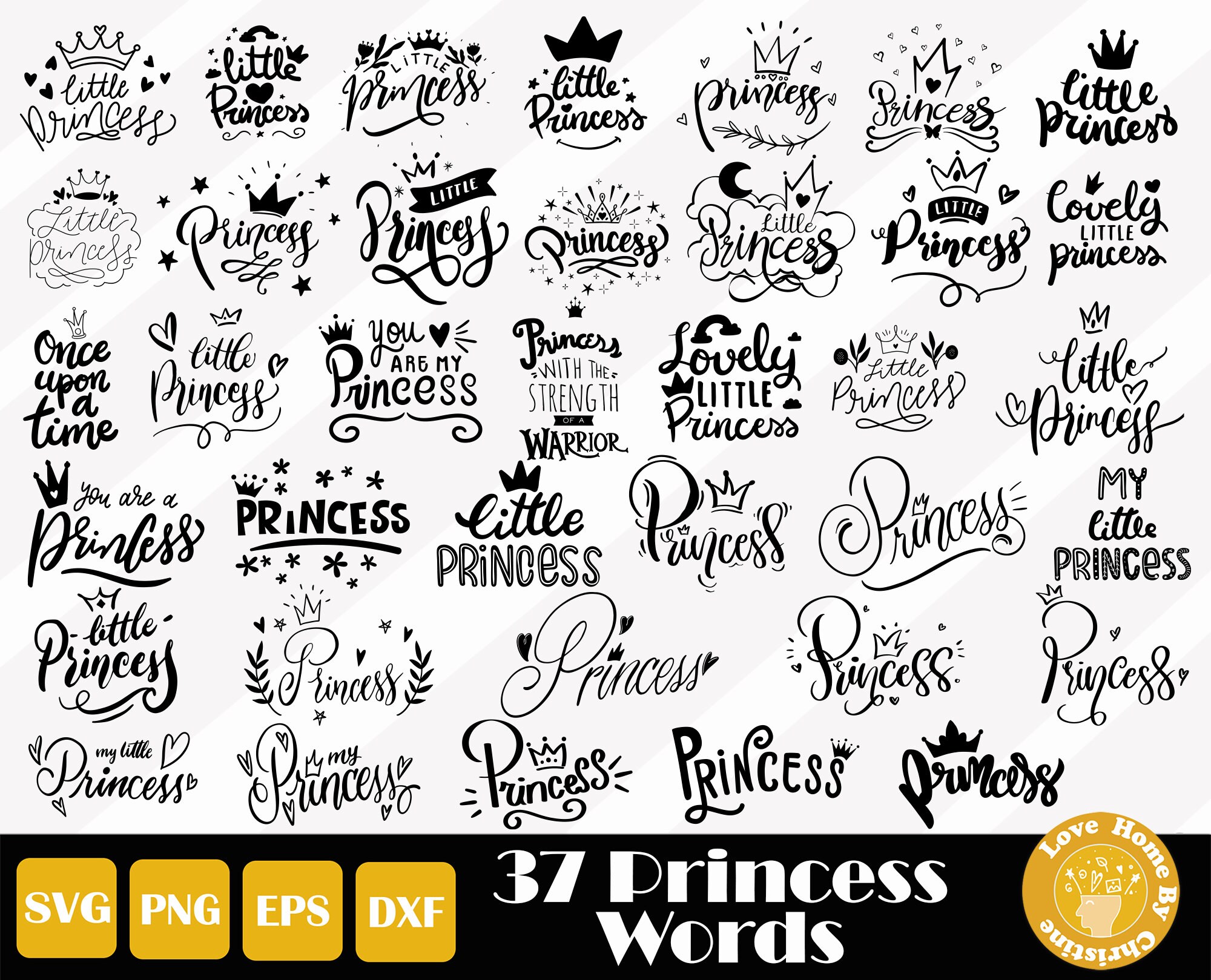 Princess Word Art