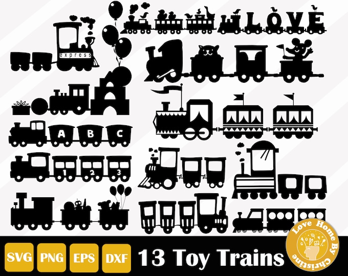 Cute Train Svg Bundle. Toy Train Svg. Train Svg. Railroad Toy Svg ...
