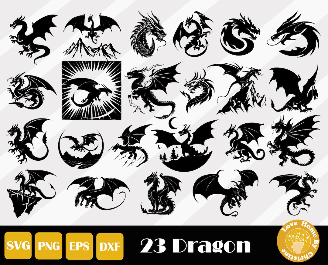 Dragon Svg, Fourth Wing Svg, Medieval Art Svg, Dragon Dxf, Dragon ...
