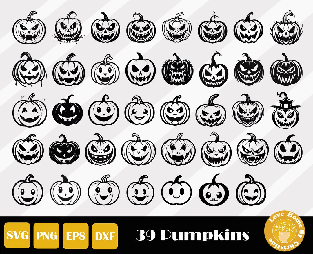39 Pumpkin Svg, Fall Svg, Pumpkin Cut File, Halloween Svg Bundle ...