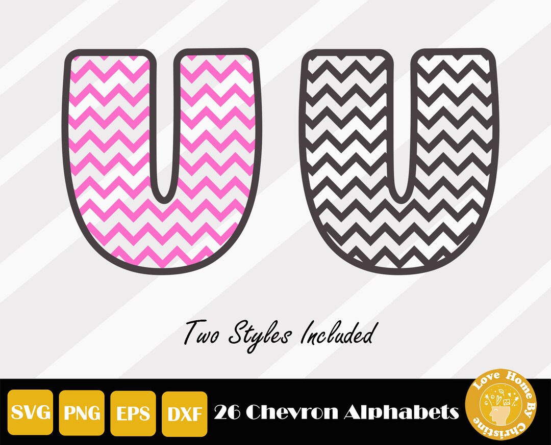 Chevron Svg, Chevron Letters Svg, Chevron Alphabet, Chevron Monogram ...