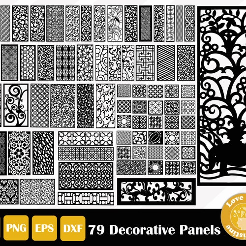 Decorative Panel SVG for Cricut Silhouette Files Laser Cut - Etsy