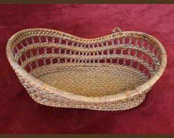 Woven Cane Basket | Etsy