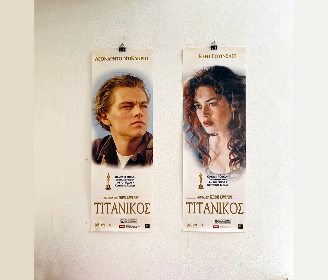 2 Posters Pair of Original 1997 Poster of Leonardo Dicaprio Kate ...