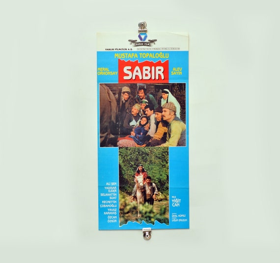 Turkish cult 1986 Sabir original movie poster cult cinema | Etsy