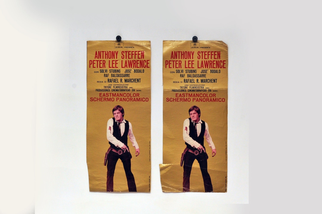 2 Original 1969 Garringo Spaghetti Western Poster Anthony Steffen Peter ...