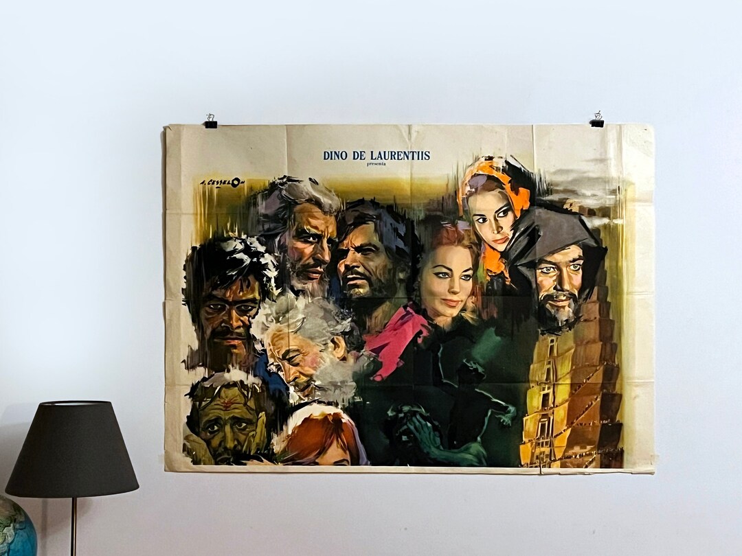 1966 the Bible Movie Poster: Dino De Laurentiis, Angelo Cesselon - Etsy