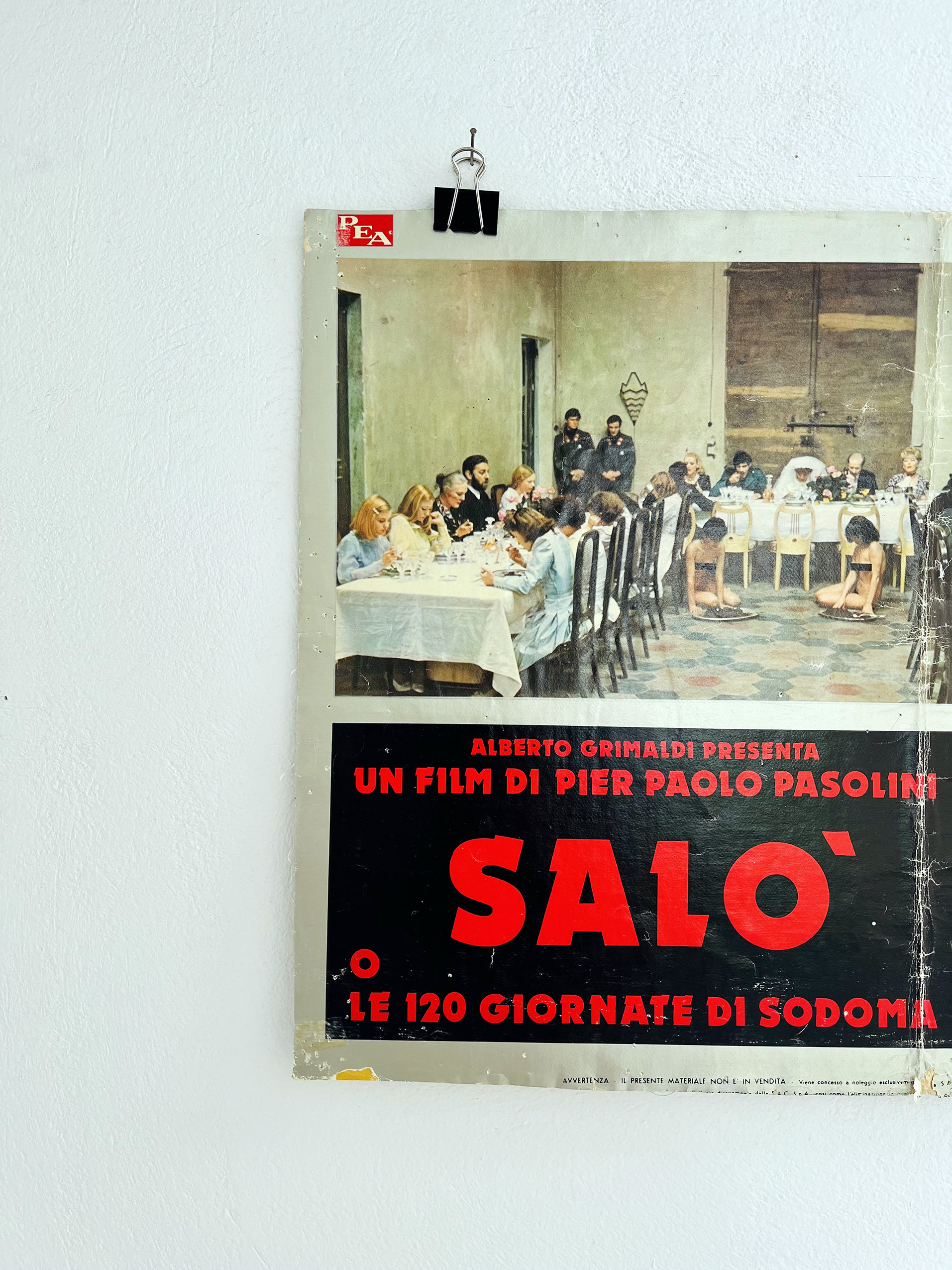 Salo Rare Original 1975 Salò or the 120 Days of Sodom Movie Poster Pier ...