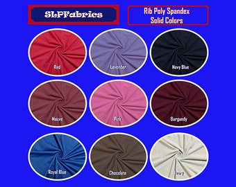 Red Poly Cotton Spandex 4x2 Rib Knit Fabric Style 788 - Etsy