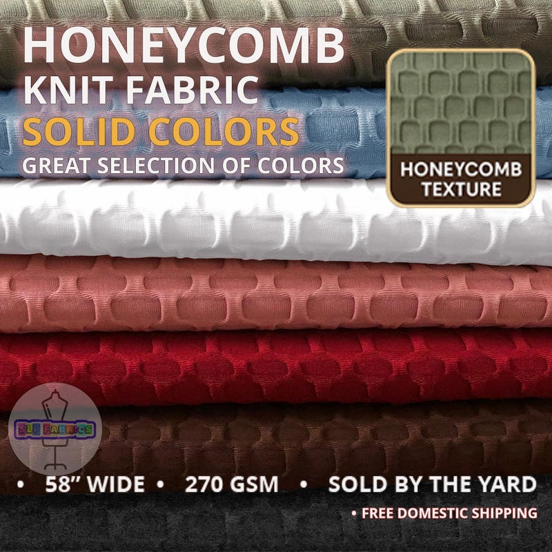 Honeycomb Fabric by the Yard - Etsy