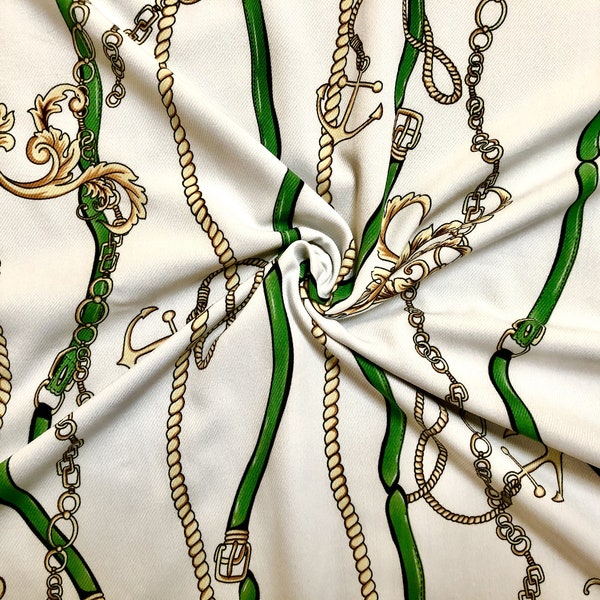 Chain Print Fabric - Etsy