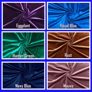Apparel Velvet Fabric-solid Colors Collection-sold by the Yard - Etsy