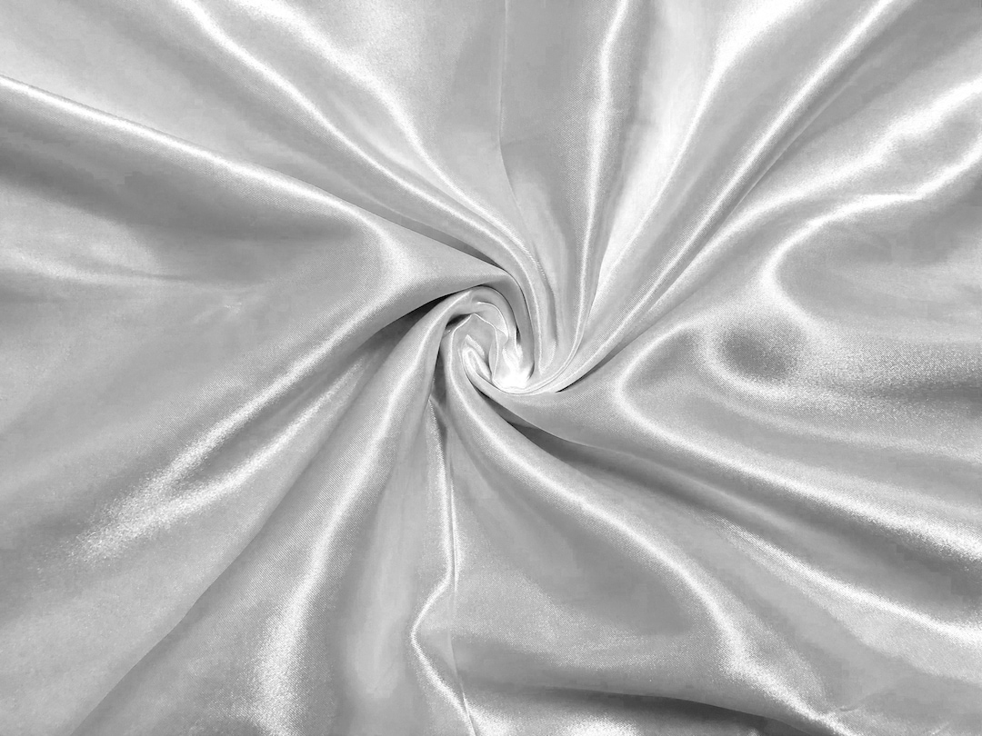Pearl White Charmeuse Satin Fabric by the Yard, 58" Wide - Etsy