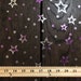 Purple Silver Metallic Stars on Mesh Print Fabric - Etsy